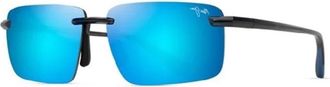 Maui Jim Rechteckige Sonnenbrille - - Accessories - unisex - Blau - ONE SIZE