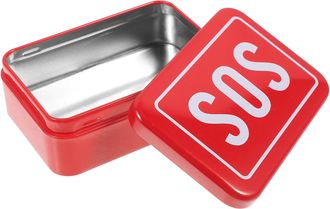 Healifty DOITOOL Tragbare Metall Aufbewahrungsbox Erste Hilfe Kasten f&uuml;r Medikamente mit Abdeckung Kompakter Medikamenten Organizer f&uuml;r Haushalt Outdoor und Re