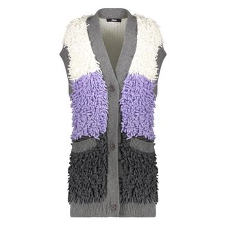 Herno &Auml;rmelloser Cardigan - - Knitwear - Damen - Mehrfarbig - M