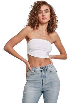 Build Your Brand Ladies Bandeau, White, XL