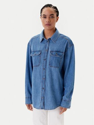 Tommy Jeans Jeanshemd DW0DW21073 Blau Relaxed Fit