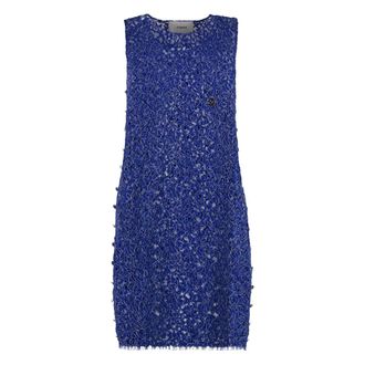 Coperni Kurzes Lurex-Kleid - - Dresses - Damen - Blau - XS