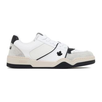 Dsquared2 Wei&szlig;e Spiker Ledersneakers - - Shoes - Herren - Wei&szlig; - 41 EU