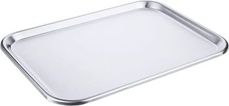 Contacto Ausstelltablett 35 x 25 cm Edelstahl 18/10 hochgl&auml;nzend, offen geb&ouml;rdelter Rand, sp&uuml;lmaschinengeeignet, Gastro-Qualit&auml;t f&uuml;r Theke, Buffet