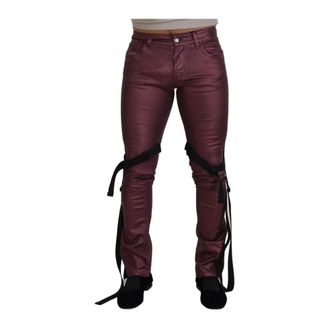 Dolce & Gabbana Magenta Baumwoll Freizeit Denim Jeans - - Trousers - Herren - Lila - M