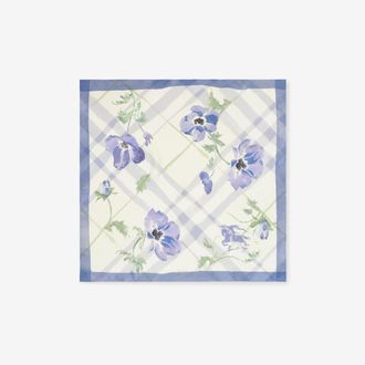 Burberry Foulard en soie Watercolor Check