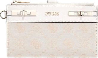 Guess Femme, Accessoires, Blanc, Taille: ONE Size Melinda Logo Wallet