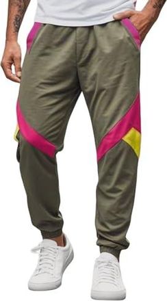 Generic Pantalon de jogging confortable pour homme - Coupe d&eacute;contract&eacute;e - Pour le salon et la maison - Doublure en polaire douce - Taille &eacute;lastique, caf&eacute;, 3XL