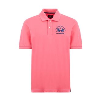 La Martina Homme, Tops, Rose, Taille: XL Polo Stretch Coupe R&eacute;guli&egrave;re
