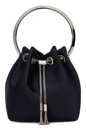 Jimmy Choo London Bon Bon Bucket Bag - Black