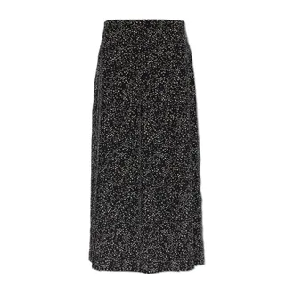 Valentino Garavani Femme, Jupes, Noir, Taille: 36 FR Jupe Midi Pliss&eacute;e