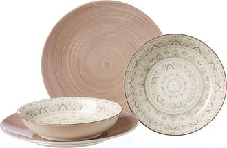 Ritzenhoff & Breker Tafelservice Valencia, 4-teilig, Braun
