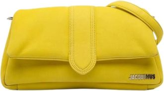 Jacquemus Pre-owned Puffed Nubuck Satchel - Femme - Pre-owned - Jaune - Taille: ONE Size