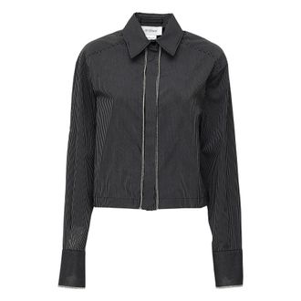 Sportmax Chemise Boxy en Coton - Femme - Blouses et Chemises - Noir - Taille: 36 FR