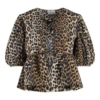 Ganni Bluse - - Blouses & Shirts - Damen - Braun - 2XS