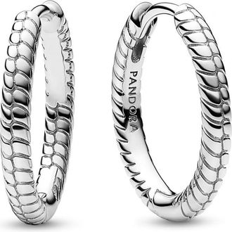 Pandora Moments Kleine Charm-Ohrringe aus Sterling Silber, Kompatibel mit PANDORA Moments, H&ouml;he: 17,2mm, 292728C00