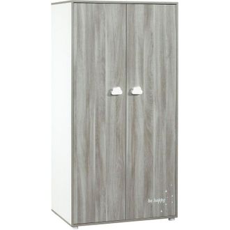 Les Tendances Les Tendances - babyprice Armoire Chambre Bebe Smile Chene Silex 2 Portes