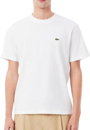 Lacoste Homme, Tops, Blanc, Taille: L T-Shirt Coupe R&eacute;guli&egrave;re