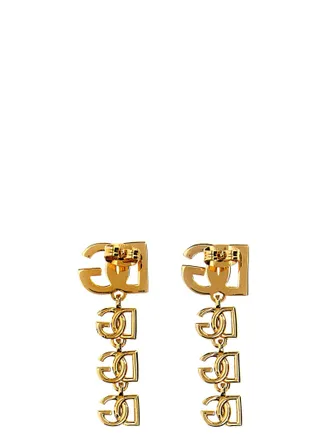 Dolce & Gabbana Womens Gold Brass Earrings