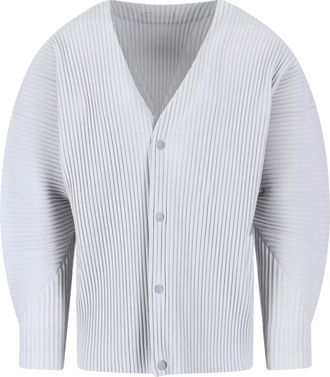 Homme Pliss&eacute; Issey Miyake Faltenstrickjacke