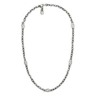 Gucci Interlocking Halskette - - Accessories - Damen - Grau - ONE SIZE