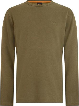 HUGO BOSS Homme, Tops, Vert, Taille: 2XL T-shirt Manches Longues Tempesto