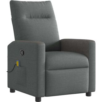 vidaXL Massagesessel Dunkelgrau Stoff - Vidaxl