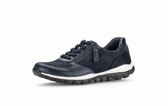 Gabor Damen Low-Top Sneaker, Frauen Halbschuhe,Plateausohle,stra&szlig;enschuhe,Strassenschuhe,Sportschuhe,Freizeitschuhe,Dark-Blue k.,37.5 EU / 4.5 UK