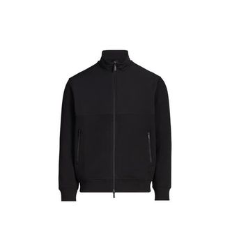 A|X Armani Exchange Sweatshirt droit bi mati&egrave;re en coton m&eacute;lang&eacute;