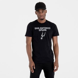 New Era NBA San Antonio Spurs Team Logo T-Shirt - Schwarz
