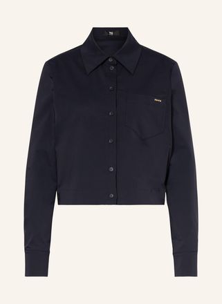 Riani Riani Cropped-Hemdbluse blau