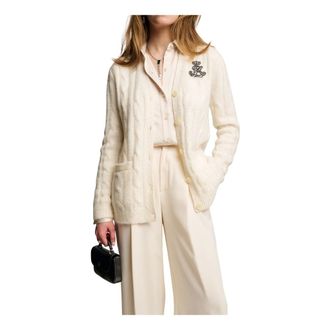 Ralph Lauren Cardigans - Femme - Pulls - Beige - Taille: 38 FR