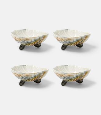 Bordallo Pinheiro Set de bols Oyster & Scallops en fa&iuml;ence