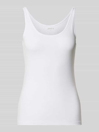 Jake*s Casual Slim Fit Top mit Rundhalsausschnitt