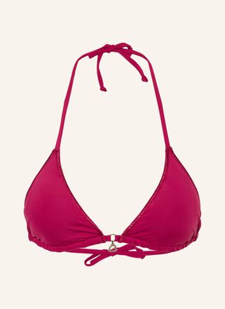 Banana Moon Banana Moon Triangel-Bikini-Top Mundo Flashsun Mit Glitzergarn rot