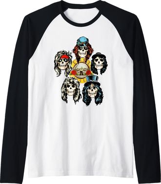 Guns n' Roses Offizielle Skull Heads Raglan