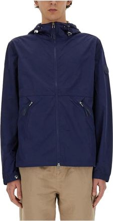 Woolrich Homme, Vestes, Bleu, Taille: XL Coupe-vent Crinkle