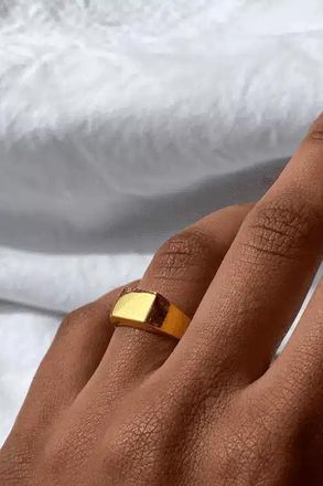 Bound Studios Damen vegan Ring The Spencer 18k Gold Vermeil