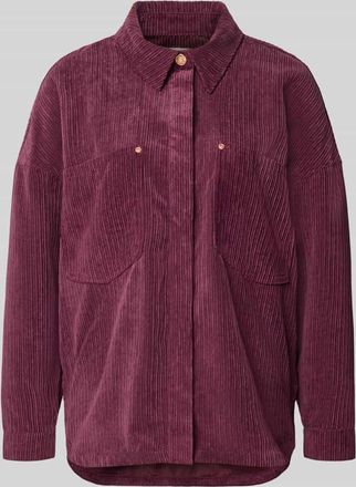 Only Oversized Hemdjacke mit verdecktem Druckknopfverschluss Modell JANINE-RAI