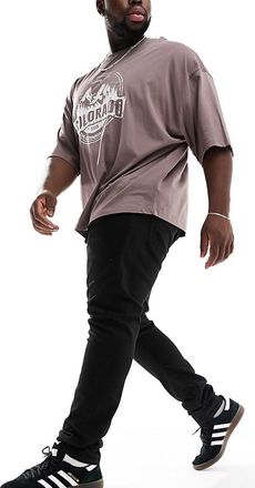 Levi's Plus - 512 - Jean slim fusel&eacute; - Noir-Bleu marine