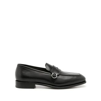 Ferragamo Homme, Chaussures, Noir, Taille: 40 EU Mocassins Penny en Cuir