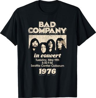 Bad Company 1976 Seattle Center Coliseum, hellbrauner Druck T-Shirt