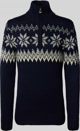 Dale of Norway Norwegerpullover mit Troyer-Kragen aus Woll-Mix Modell Myking
