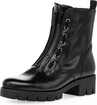 Gabor Damen Biker Boots, Frauen Stiefeletten,Wechselfußbett,Best Fitting,uebergangsstiefel,Winterstiefeletten,schwarz(Altsilber),38.5 EU / 5.5 UK