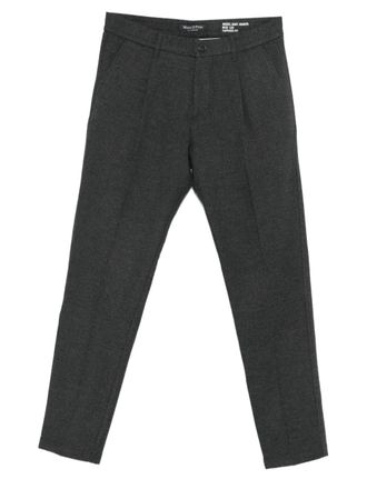 Marc O'Polo pantalon Osby &agrave; design pliss&eacute; - Gris
