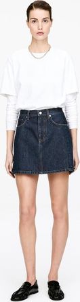 Arket Mini-Jeansrock -Blau