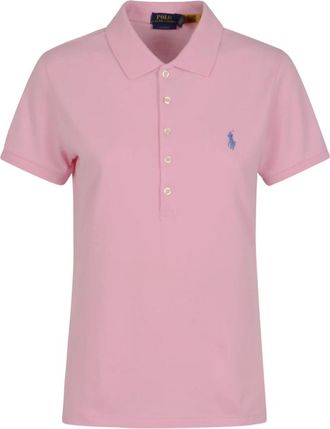 Polo Ralph Lauren Femme, Tops, Rose, Taille: 44 FR Julie Polo Slim Short Sleeve Polo