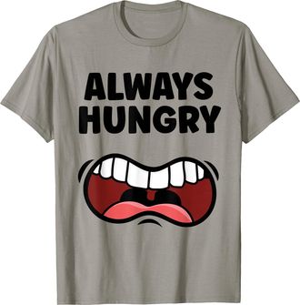 BDAZ Always Hungry Funny Mouth Essen Bauch lustig T-Shirt