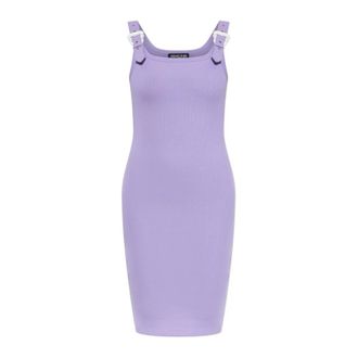 Versace Jeans Couture Femme, Robes, Violet, Taille: 38 FR Couture Buckled Strap Bodycon Dress