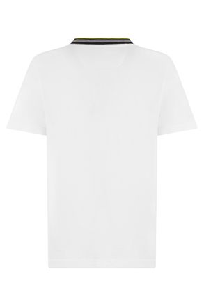 HUGO BOSS Mens Cotton T-Shirt White Open T-Shirts And Polos